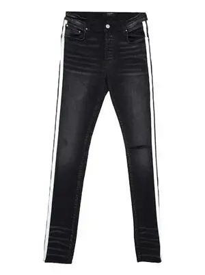 Amiri Flocked Track Jeans - Black/white