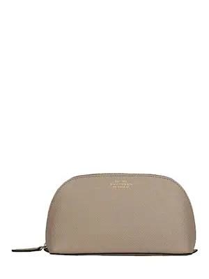 Smythson Panama Leather Cosmetic Case - Sandstone