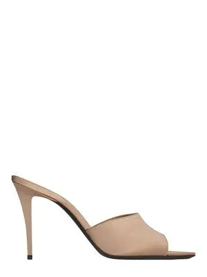 Saint Laurent Romy Mule Sandals Desert Pink