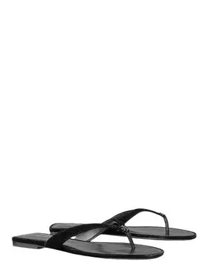 Tory Burch Classic Pavé Flip-Flop Perfect Black
