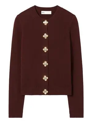 Tory Burch Cashmere Cardigan - Merlot
