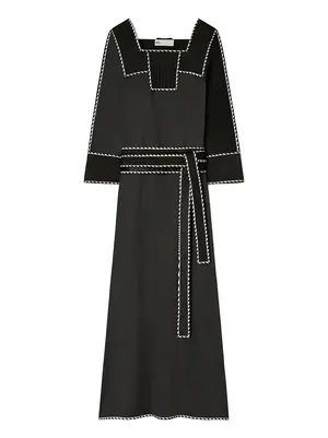 Tory Burch Silk Caftan Black