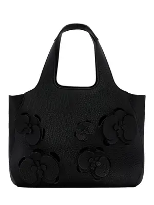 Oscar De La Renta Oscar De La Renta Laser-Cut Mini Tote Black