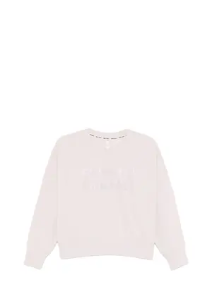 Dkny Logo-embellished Sweatshirt - Pink