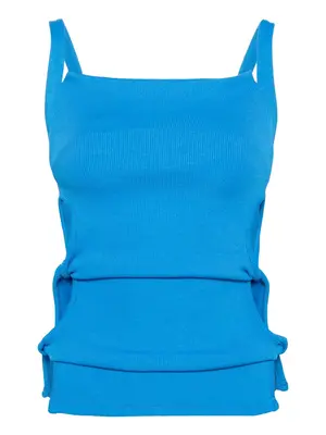 Christopher Esber Open Twist Apron Tank Top - Blue