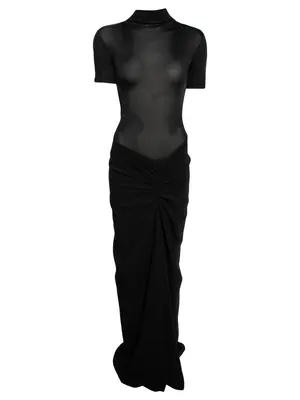 Christopher Esber Ruched Gown - Black
