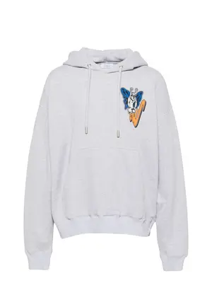 Off-White Graphic-print Hoodie - Grey
