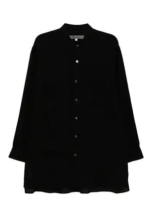 Yohji Yamamoto Double Collar Shirt - Black