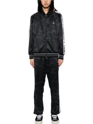 A BATHING APE Solid Camo One-point Track Pants - Black