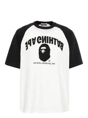 A BATHING APE College Raglan T-shirt - White