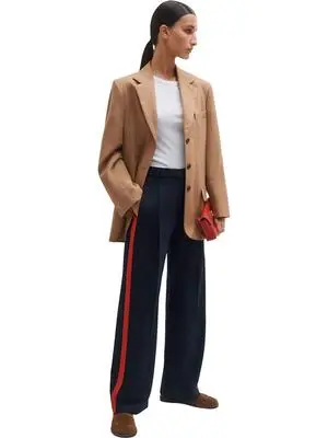 ME+EM Wool-Blend Tailored Trouser With Side Stripe