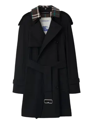 Burberry Detachable-collar Trench Coat - Black