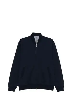 Brunello Cucinelli Zip-up Sweatshirt - Blue