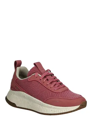 BOSS Xacbc Lace Up Trainers - Pink