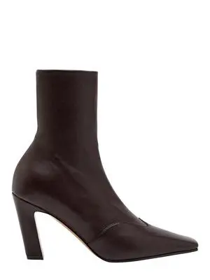 KHAITE Khaite Nevada 85 Leather Ankle Boots