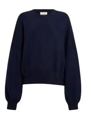 Khaite Margaux Cashmere Pullover Midnight Navy