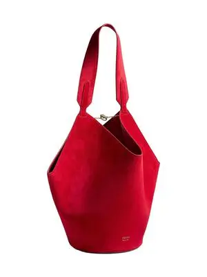 Khaite Small Lotus Tote - Ruby
