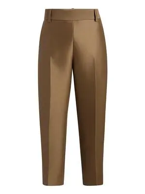 Khaite Cam Pant In Stretch Suiting Toffee