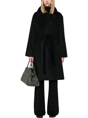Max Mara Dravenna Belted Coat - Black