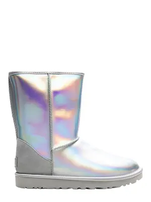 UGG Classic Short Iridescent Boots - Silver
