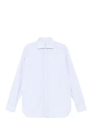 LUIGI BORRELLI Check-pattern Shirt - Blue