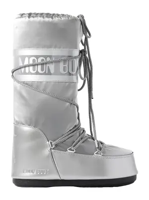 Moon Boot Icon Glance Snow Boots - Silver