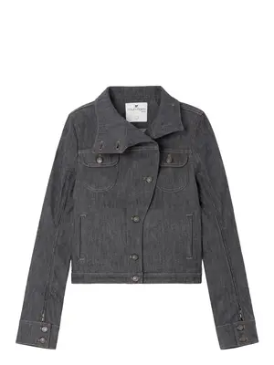 COURREGES Convertible Denim Jacket - Gray
