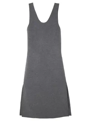 Carven Wool Slip Midi Dress - Gray