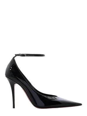 Amina Muaddi Anok Patent-leather Pumps - Black