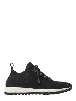 JIMMY CHOO Veles Faux Sequin-embellished Knit Trainers - X Black
