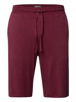 Hanro Soft Drawstring Shorts - Cabernet Melange