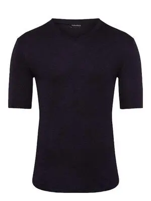 Hanro Silk Cashmere Short Sleeve Shirt - Black