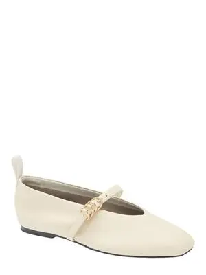 Rag & Bone Spire Mary Jane Flat - Greige Leather