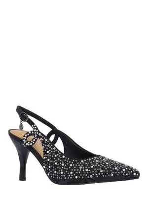 J. Reneé Viviene Slingback Pointed Toe Pumps - Black