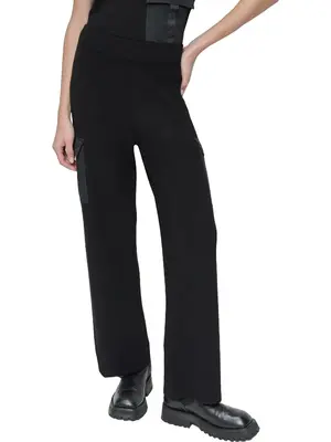 Dkny Cargo Sweater Pants - Black