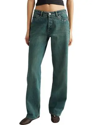 Paloma Wool Crowd Rivet Studded Boyfriend Jeans - Denim