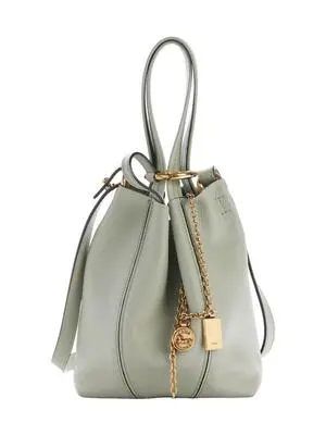 Chloé Chloé Small Spin Leather Tote 38y Sea Grass