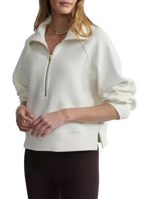 Varley Milano Half-zip Sweatshirt - Ivory