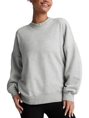 Beyond Yoga Solstice Oversized Sweatshirt - Light Heather Gray