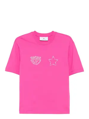CHIARA FERRAGNI Cotton T-shirt - Pink