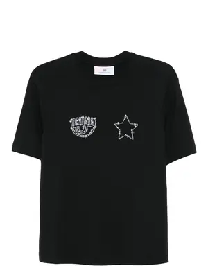 CHIARA FERRAGNI Cotton T-shirt - Black