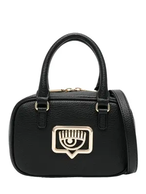 CHIARA FERRAGNI Eyelike-plaque Tote Bag - Black