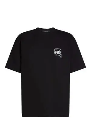 Karl Lagerfeld Ikon Oversized T-shirt - Black