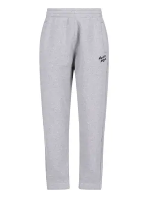 Maison Kitsuné Handwriting Logo Track Pants - Green