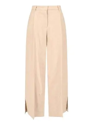 THE GARMENT Side Slit Trousers - Neutrals