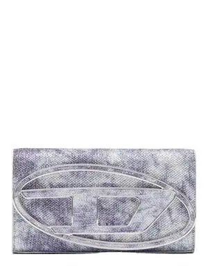 DIESEL® Diesel 1DR Wallet With Shimmer Finish Blue