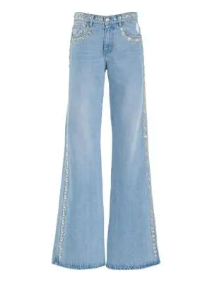 COPERNI Studded Rigid High-Rise Wide-Leg Jeans