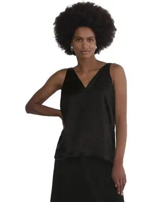 EVERLANE Everlane Satin V-Neck Tank