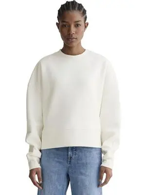 Everlane Luxe Fleece Sweatshirt Bone White