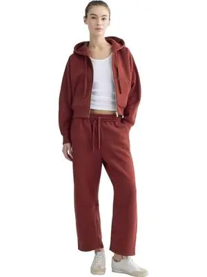 Everlane Luxe Fleece Barrel Sweatpant Merlot